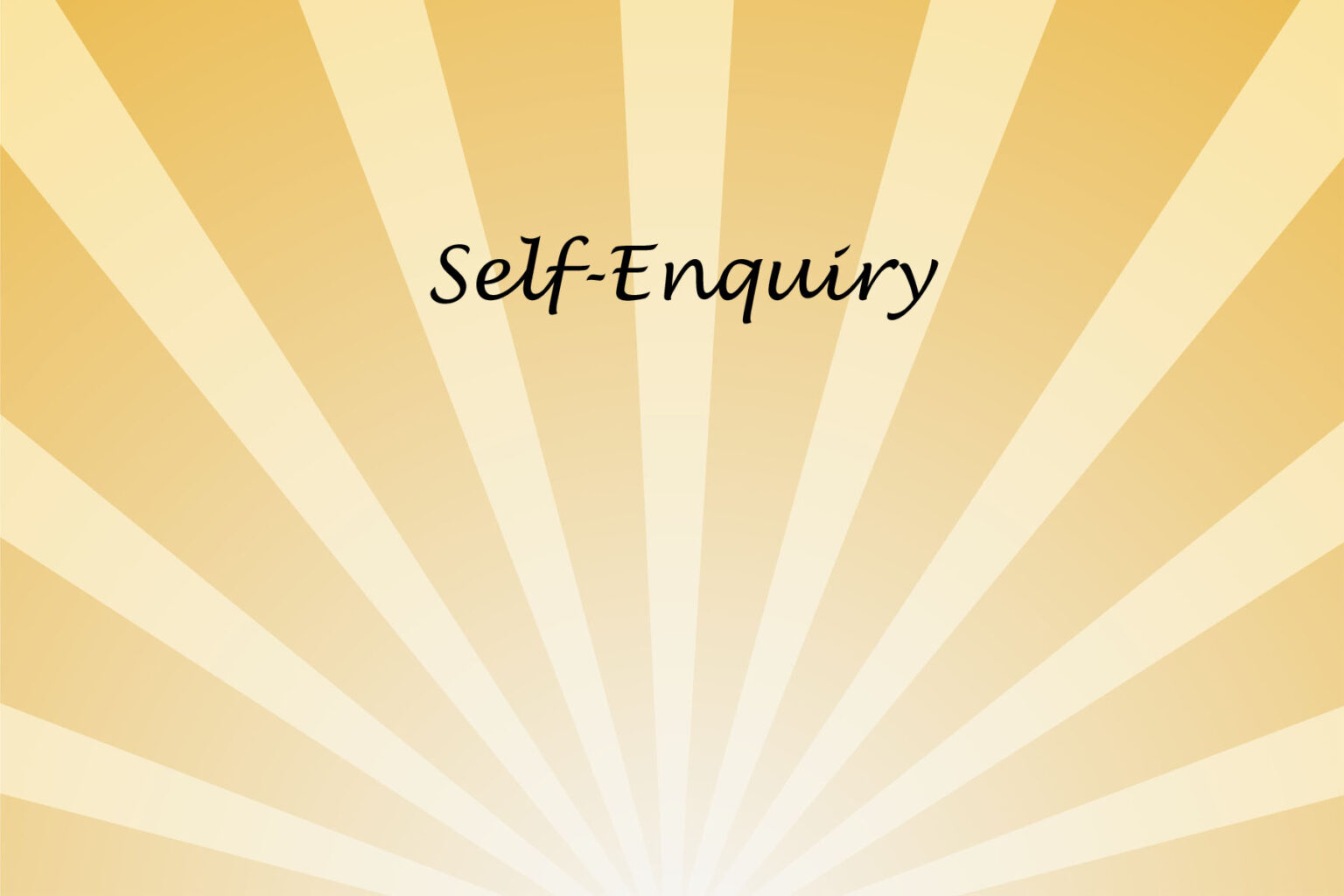 Self-Enquiry